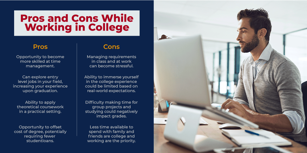 The Pros and Cons of Working While in College | UAGC The Pros and Cons of Working While in College | UAGC